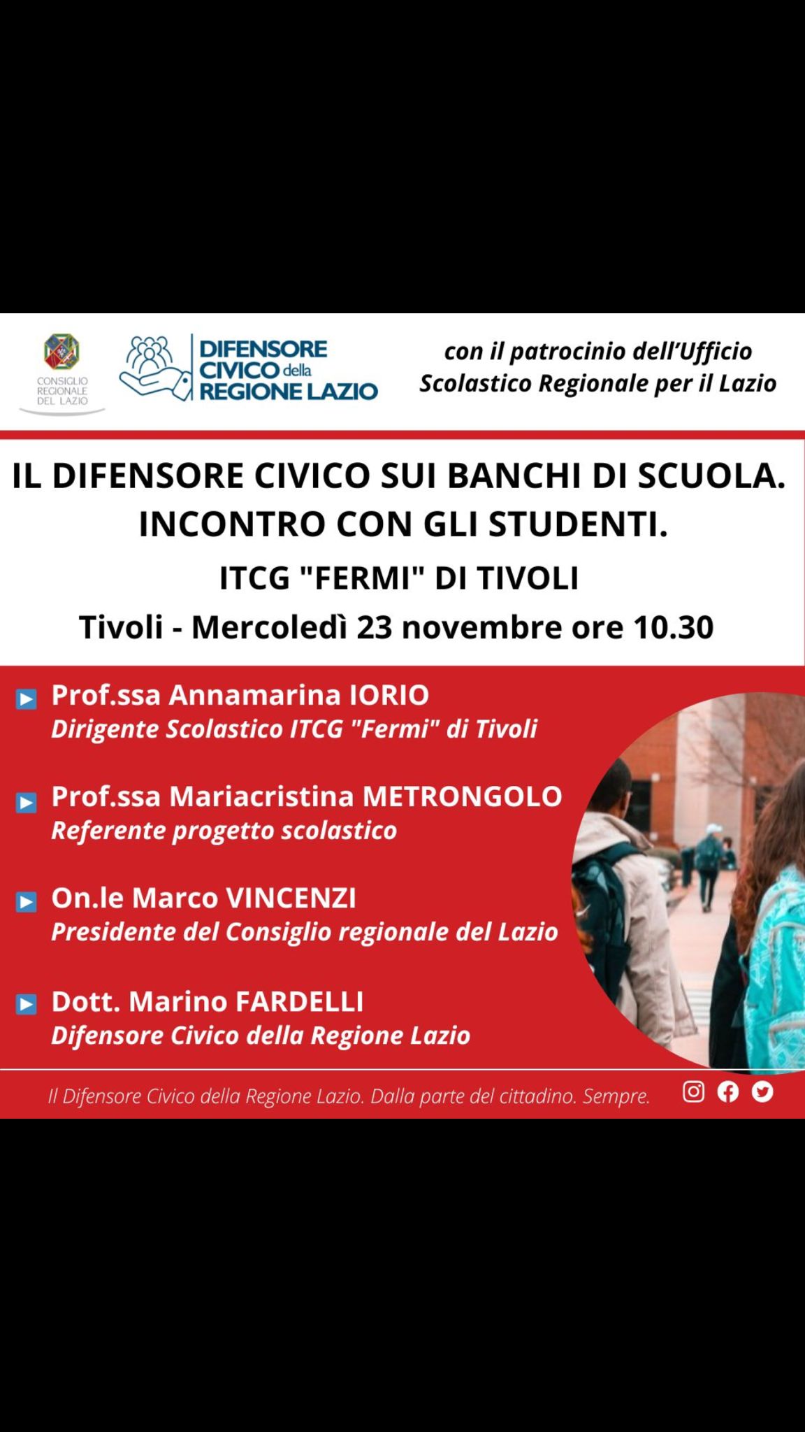 Il Difensore Civico nelle scuole: Marino Fardelli incontra gli studenti ...